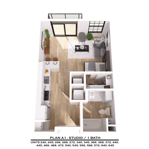 Floor Plans of The Eastern in Madison, WI